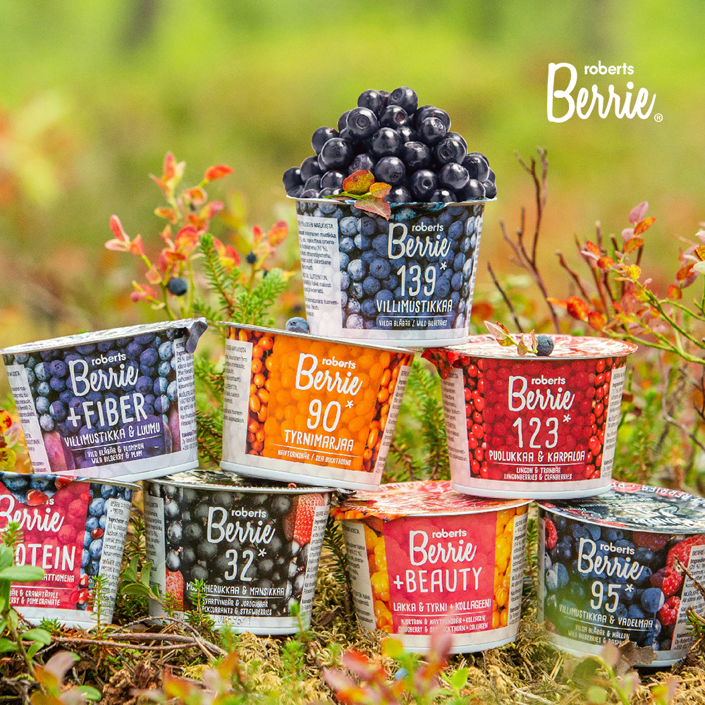 로버츠베리에 과채주스 빌베리&라즈베리 1박스(100ml x 6팩)