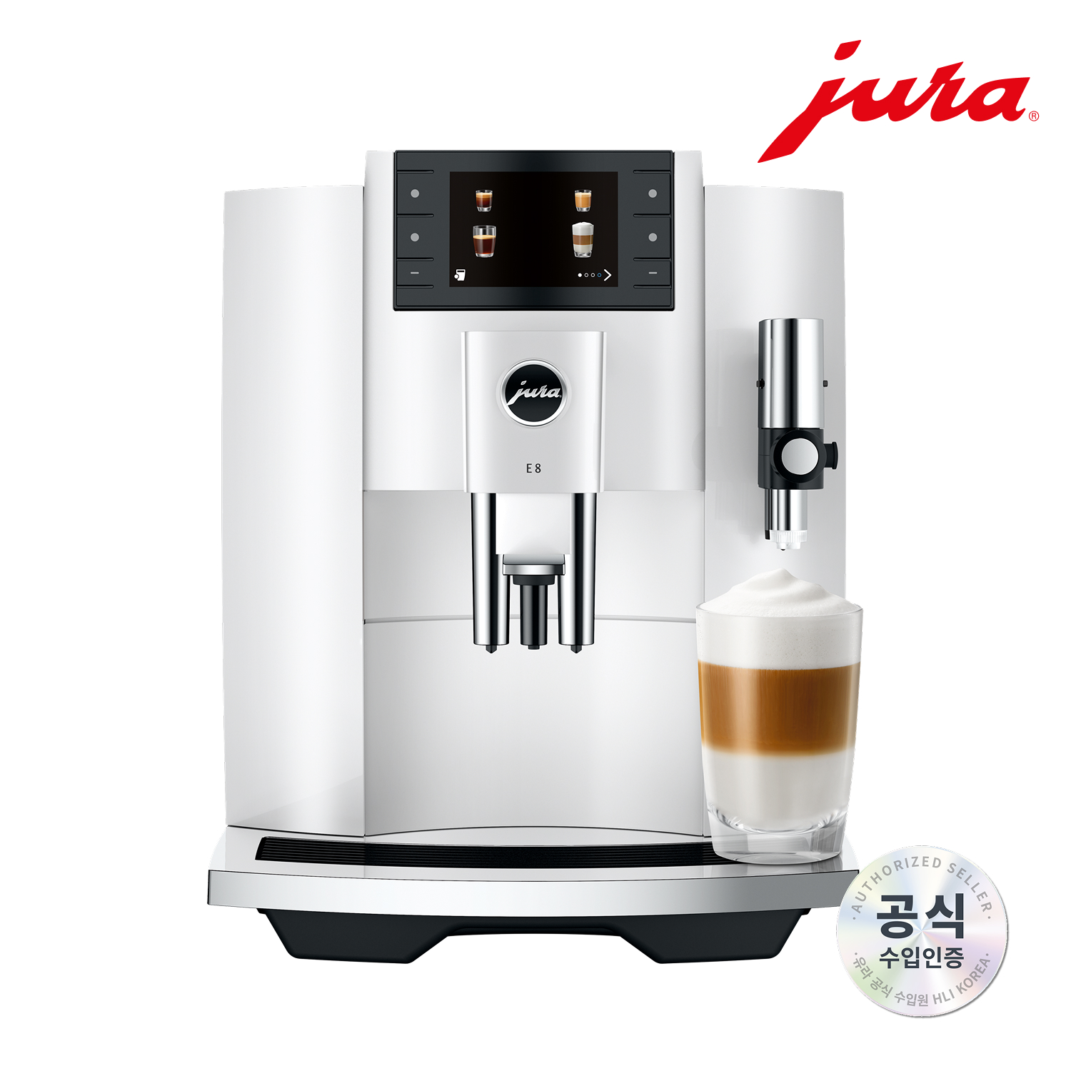 유라 커피머신 | 유라 전자동 커피머신 E8 G3 Piano White | 갤러리아몰