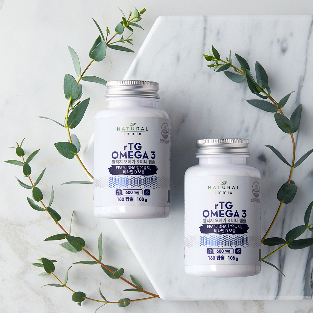 [선물세트] rTG오메가3 미니캡슐 600mg (6개월분)