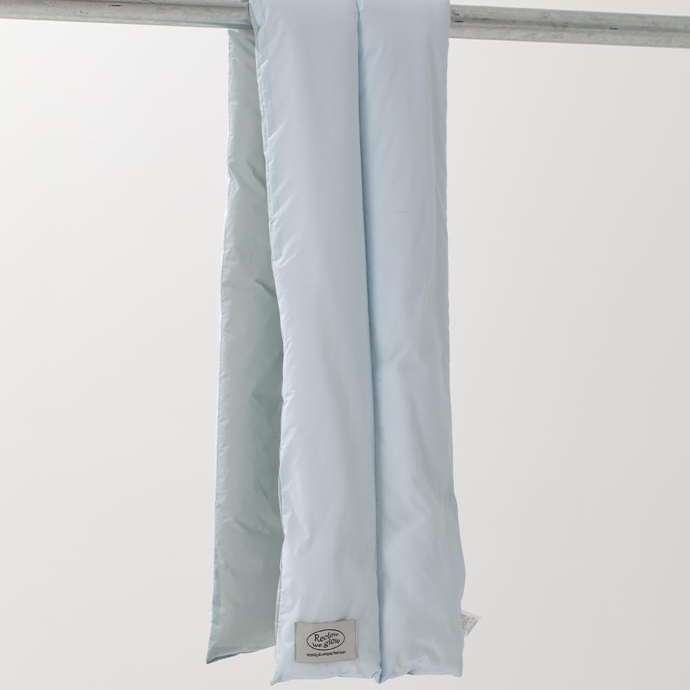 JINI PADDING MUFFLER BLUE GRAY