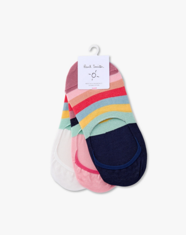 25SS [PAUL SMITH] 여성 스월 스트라이프 삭스 3PACK 5725140552