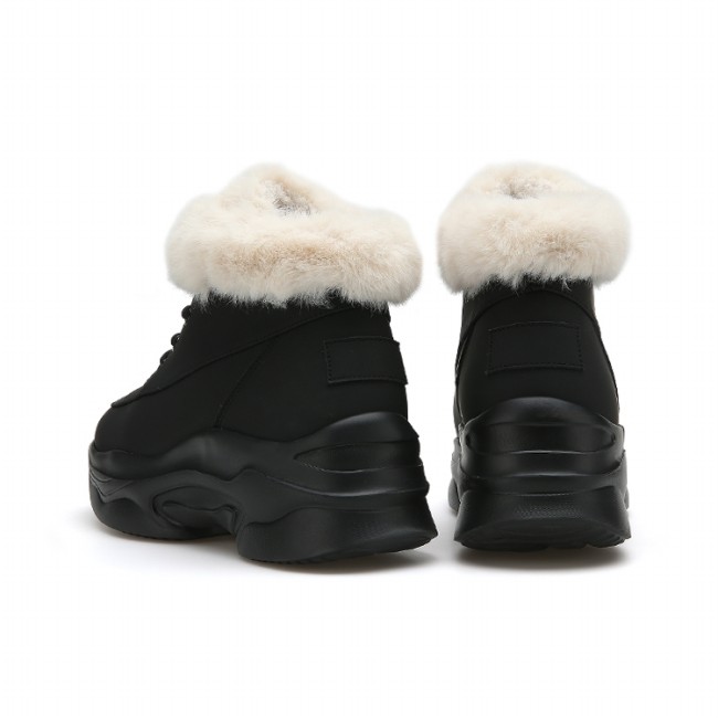 [미소페] 여성 퍼 앵클부츠 (5.5CM) 012346720 C-2B