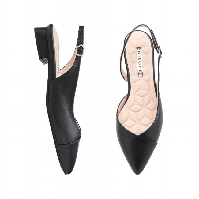 [미소페] 여성 베이직 슬링백힐 (2CM) 012412004 C-2B