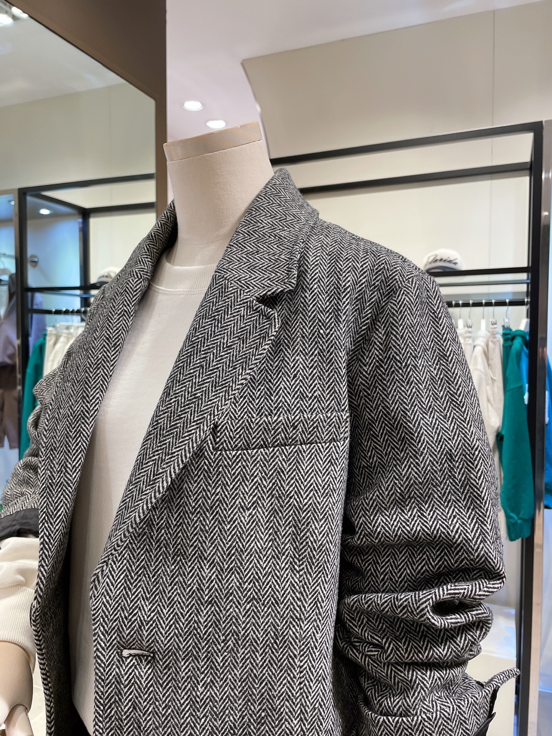 [21F/W]투버튼 아웃포켓 헤링본 울자켓(SH4JKF032)