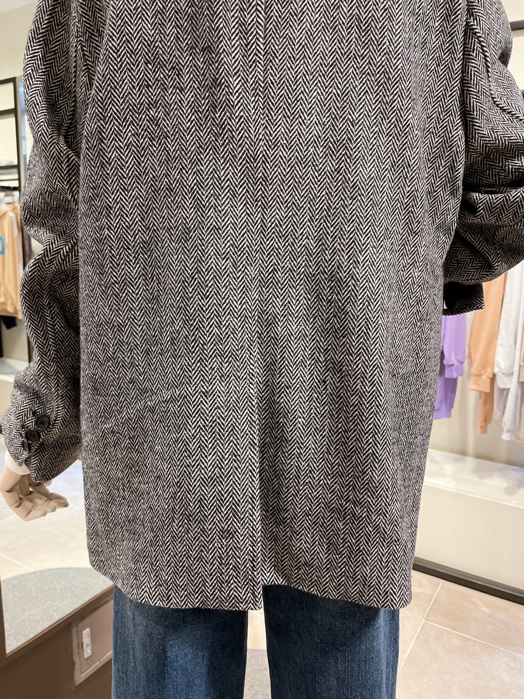 [21F/W]투버튼 아웃포켓 헤링본 울자켓(SH4JKF032)