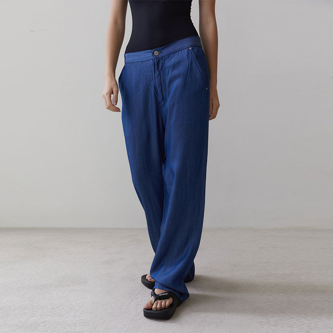 RVIS tencel denim pants dark blue