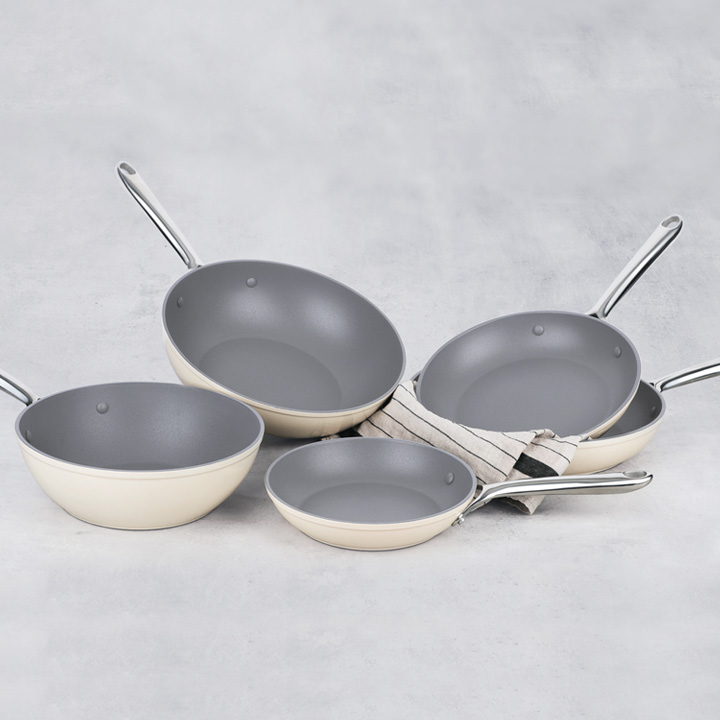 [BRK] 에볼루션 풀 인덕션 WOK/궁중팬 28cm (밀크)