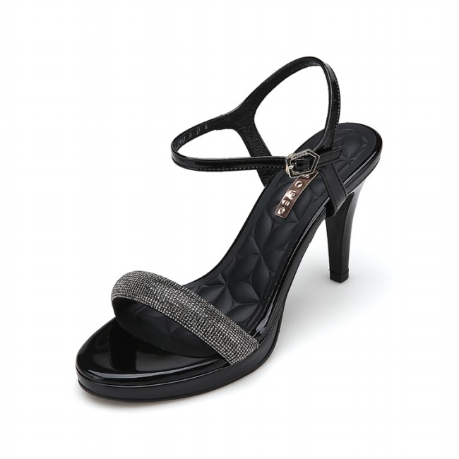 [미소페] 여성 핫픽스 샌들 (9CM) 012424017 C-2B