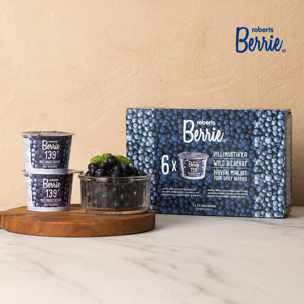 로버츠베리에 과채주스 빌베리 1박스(100ml x 6팩)