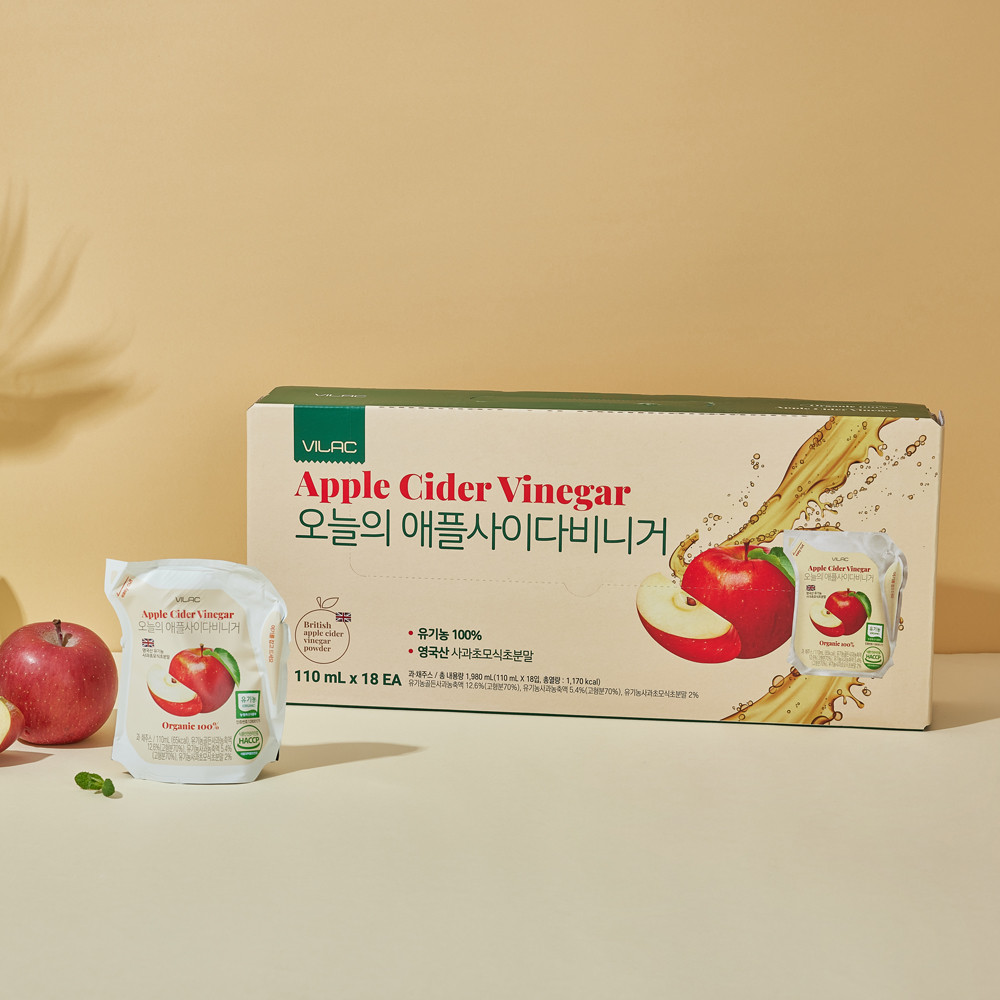 비락 오늘의 애플사이다비니거 110mL*18EA