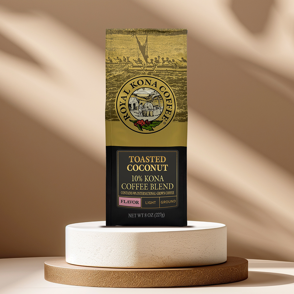 로얄코나커피 10% 구운 코코넛 그라운드 커피 226g 1개