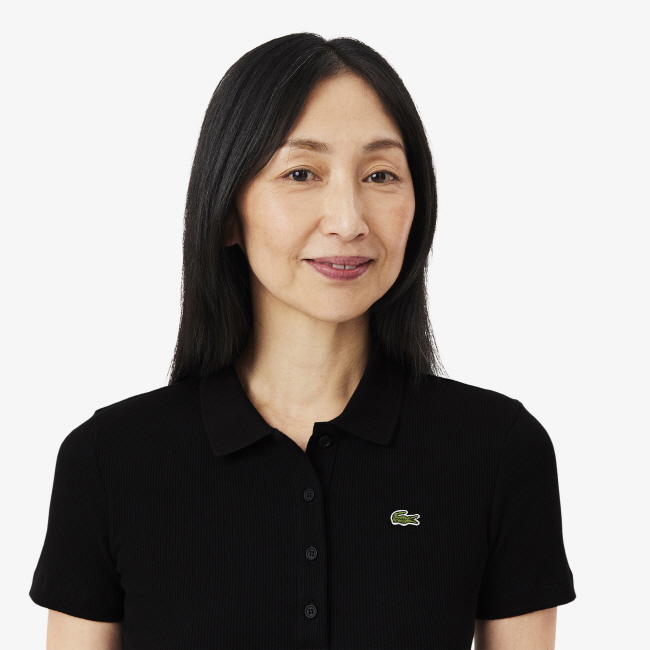 [여성] 라코스테 립조직 슬림핏 폴로 셔츠 DF5377-55G 031