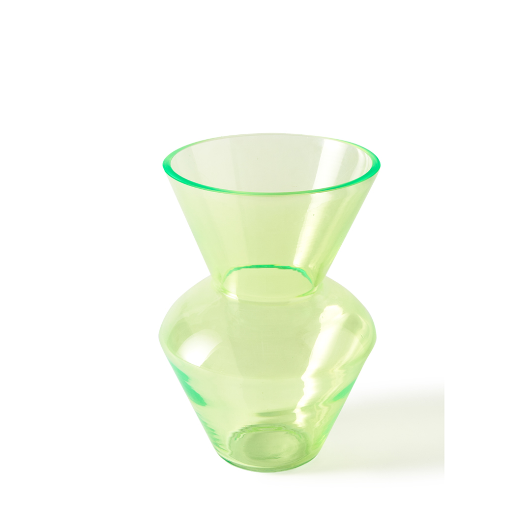 FAT NECK VASE_NEON GREEN