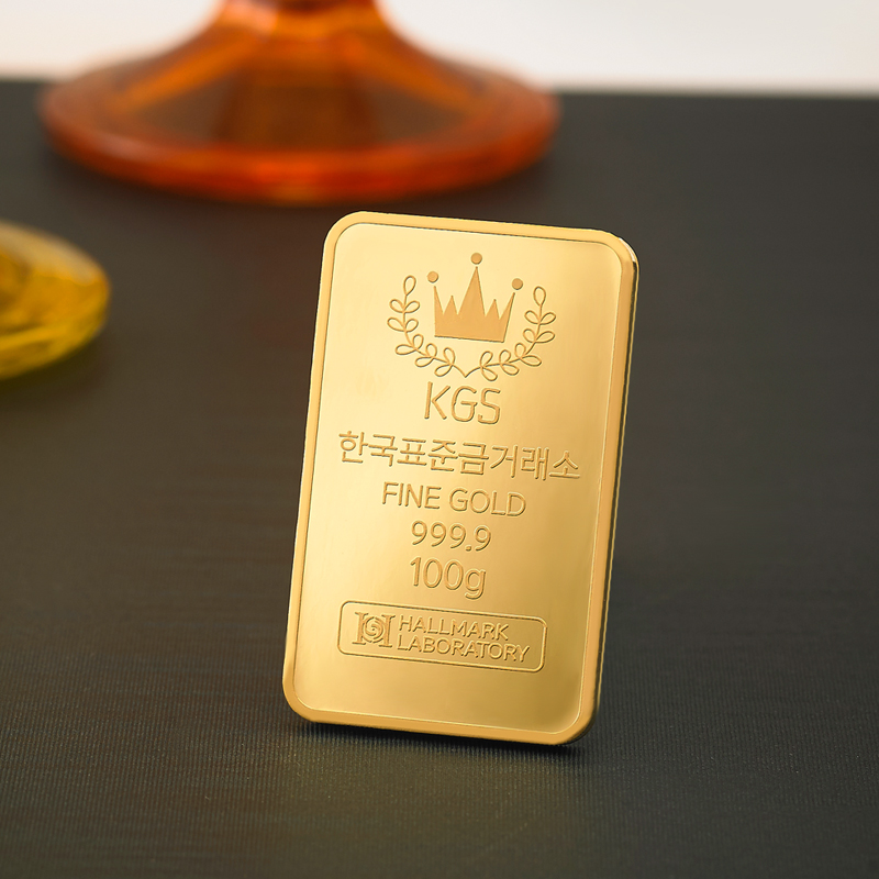 [한국표준금거래소] 999.9‰ 순금 골드바 100g