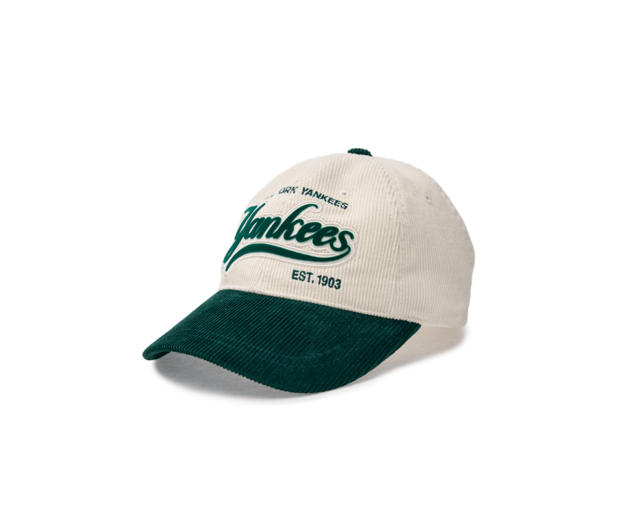 엠엘비 | [MLB] 바시티 코듀로이 레터링 배색 볼캡 3ACPVC146-50GND | 갤러리아몰