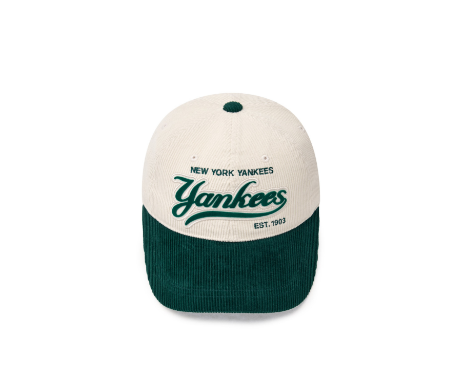 엠엘비 | [MLB] 바시티 코듀로이 레터링 배색 볼캡 3ACPVC146-50GND | 갤러리아몰