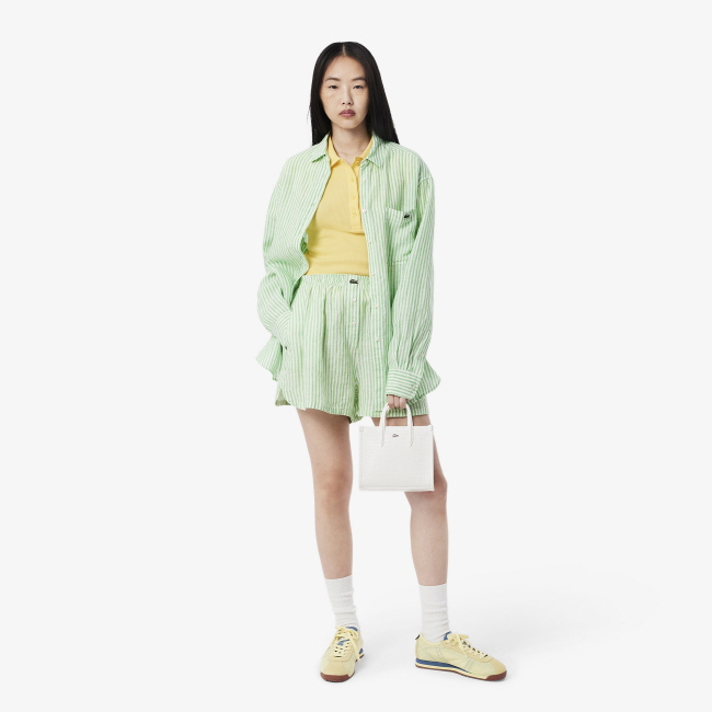 [여성] 라코스테 립조직 슬림핏 폴로 셔츠 DF5377-55G 107