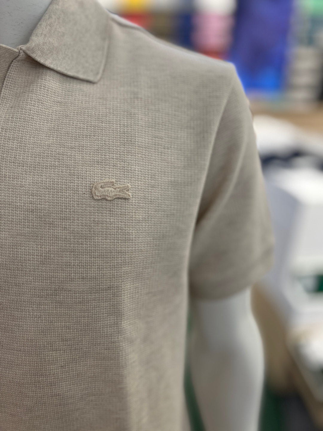 라코스테 남성 허니콤 오픈카라 폴로 티셔츠 PH479E-54N XFJ