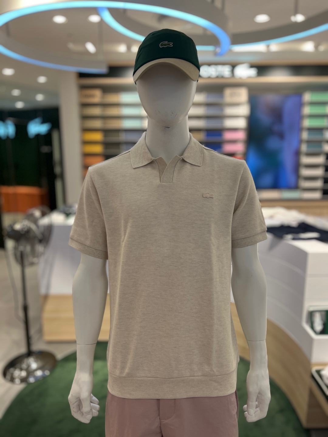 라코스테 남성 허니콤 오픈카라 폴로 티셔츠 PH479E-54N XFJ