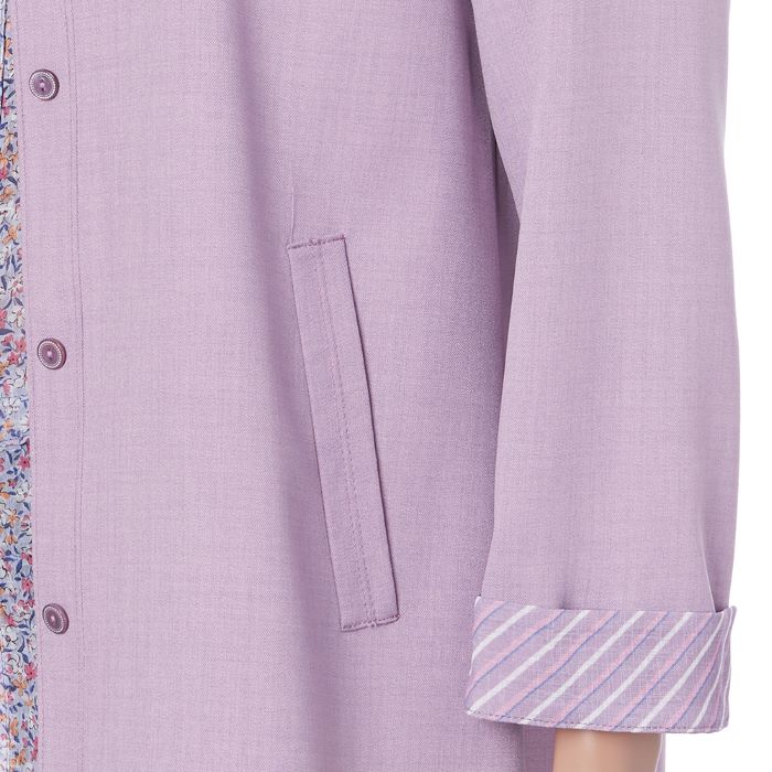 소매배색 블라우스 RD5-BL130