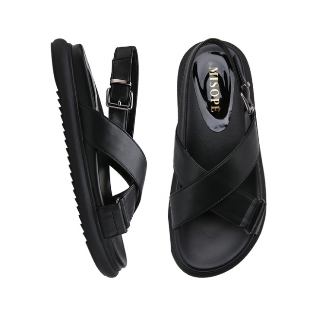 [미소페] 여성 X자 스트랩 샌들 (3.5CM) 012424710 C-2B