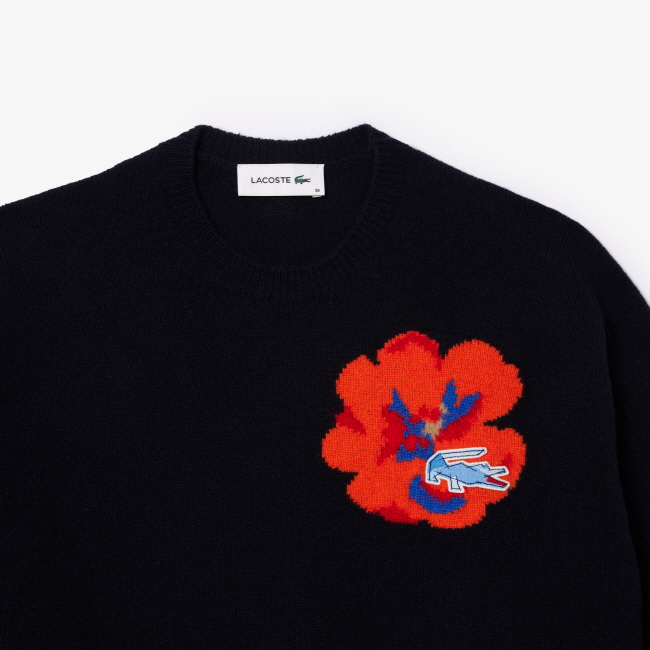 [여성] 라코스테 플라워 크록 크루넥 스웨터 AF7028-54N 166