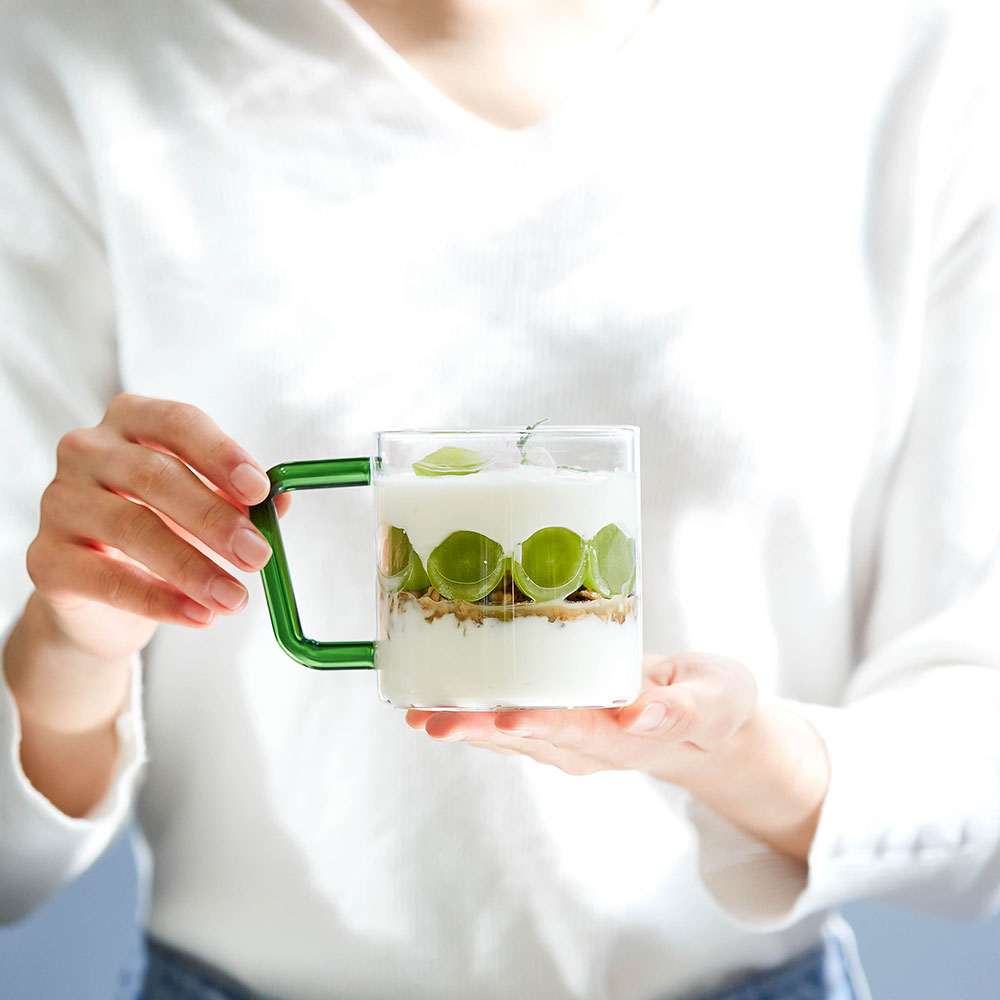 내열유리 컬러머그DW 그린 400ml