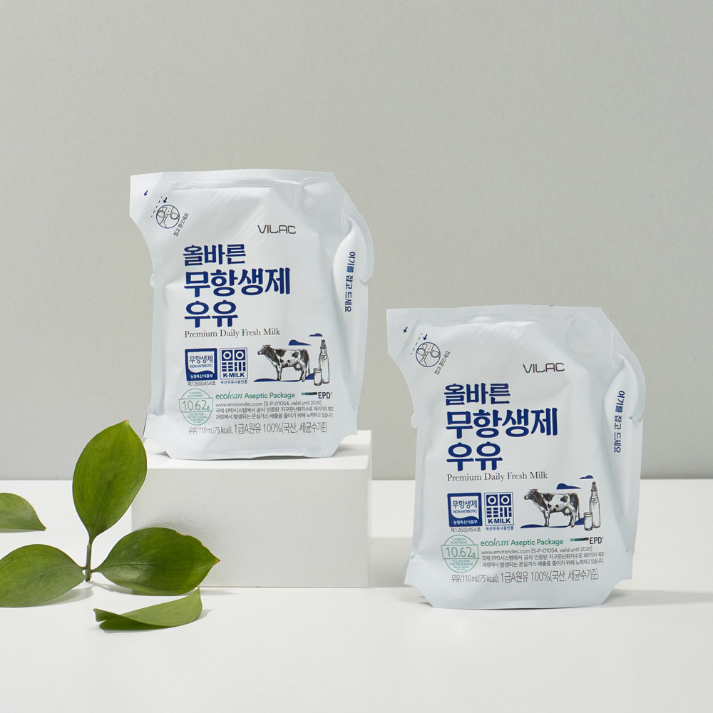비락올바른무항생제우유 110mL *18EA