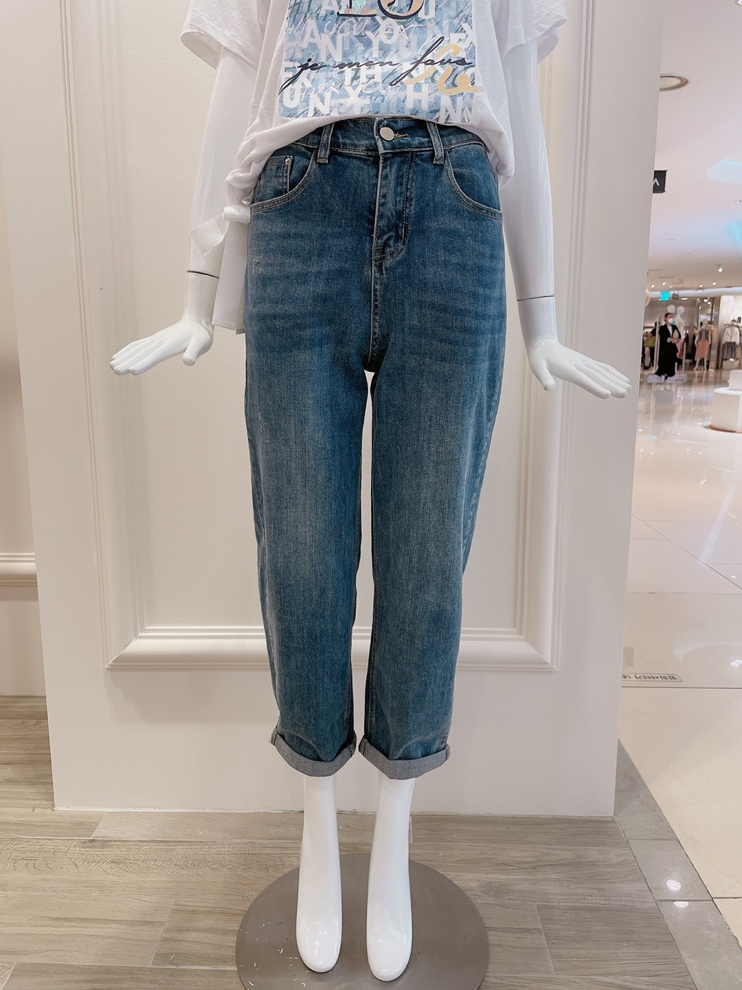 [21SS] 세미 배기 데님 팬츠 (GL4R0SL38)