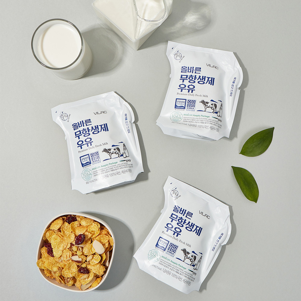 비락올바른무항생제우유 110mL *18EA