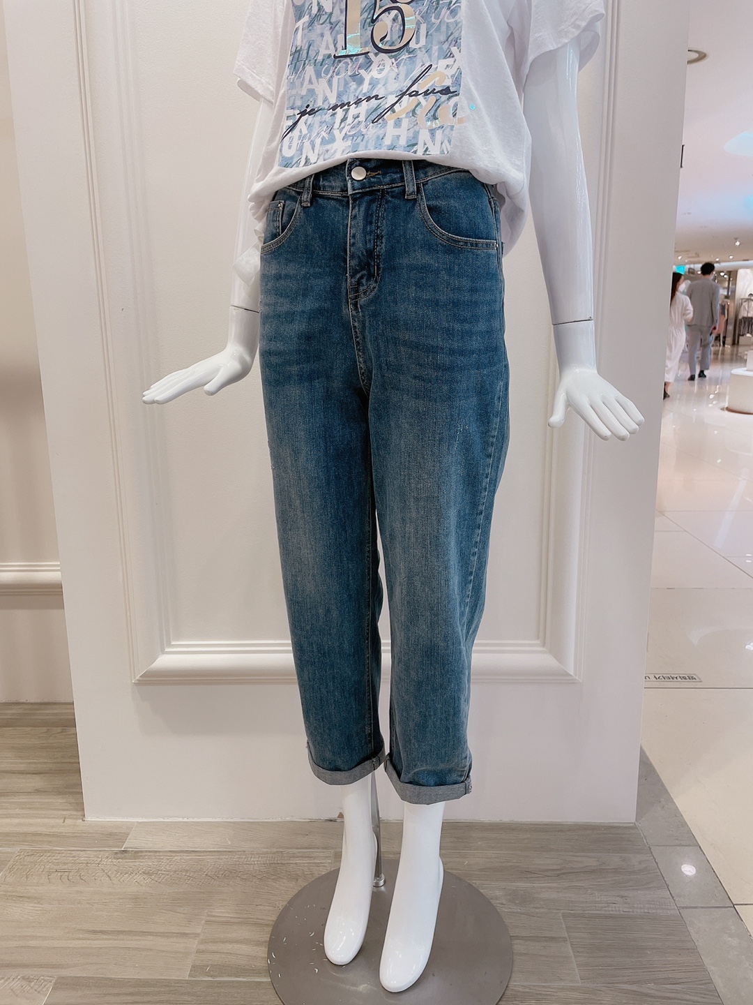 [21SS] 세미 배기 데님 팬츠 (GL4R0SL38)