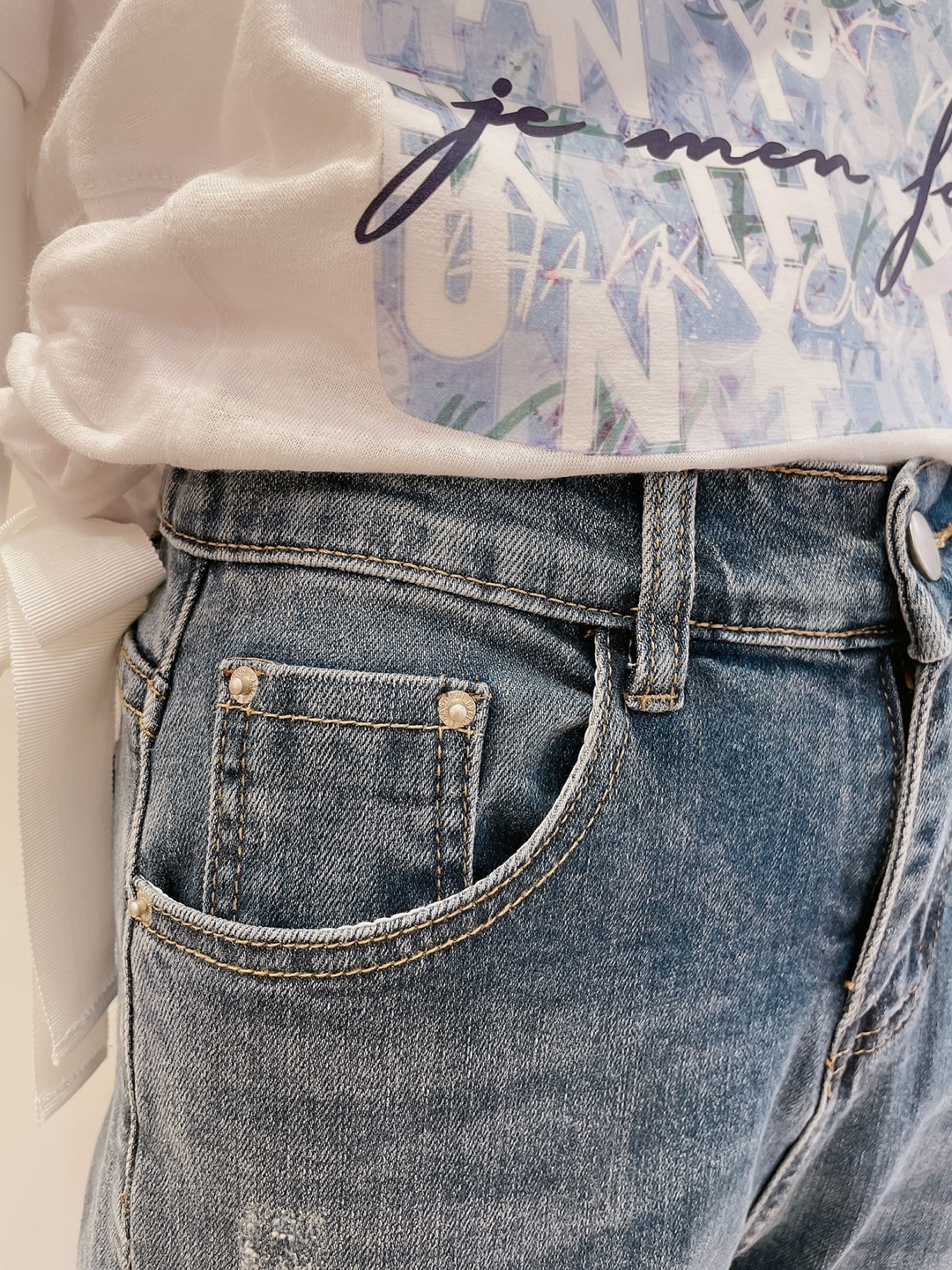 [21SS] 세미 배기 데님 팬츠 (GL4R0SL38)