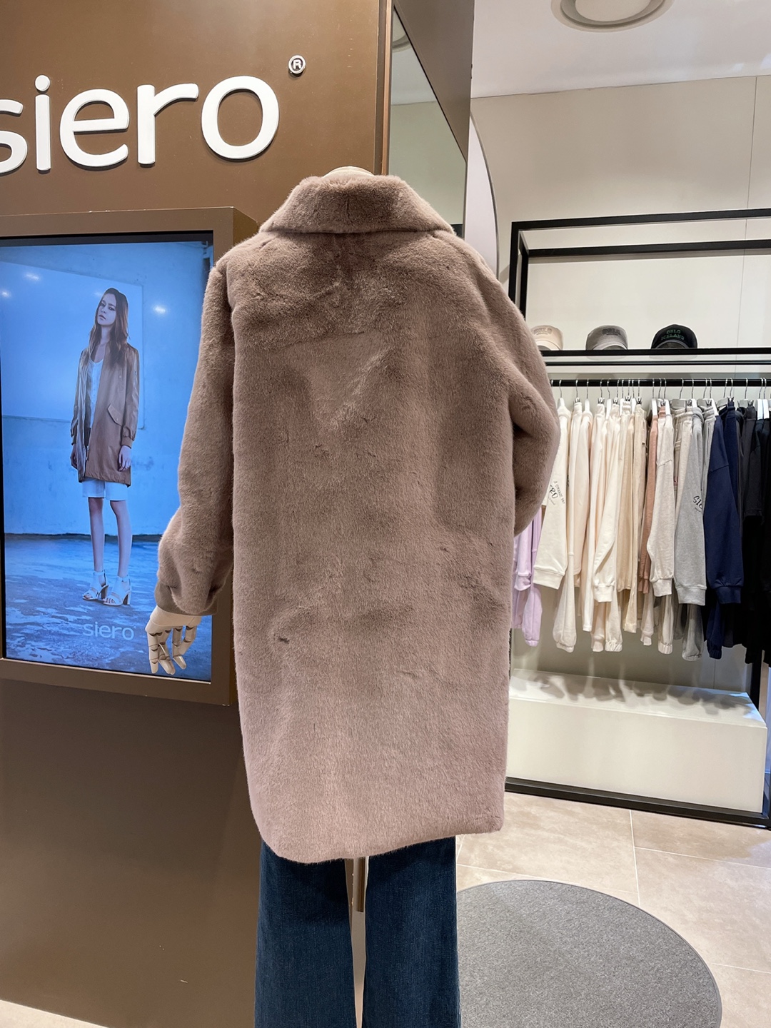 [21F/W]싱글카라 인조 밍크 퍼 코트(SG4LTF362)