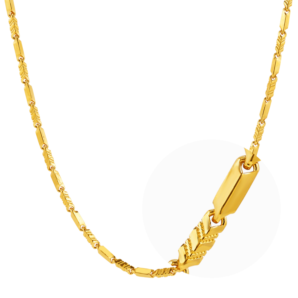 남자 순금 목걸이 각 대나무 체인 24K 18.75g 18K장식