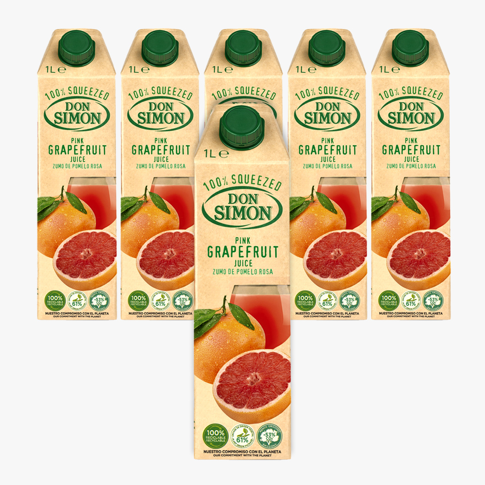 [돈시몬]100% NFC 착즙주스 자몽 1L X 6팩