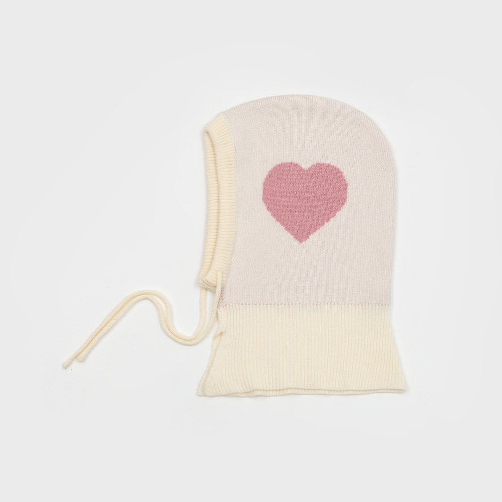 HEART BALACLAVA IVORY