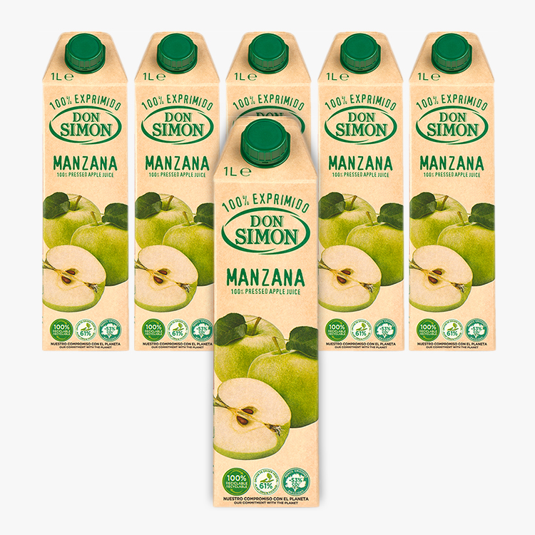 [돈시몬]100% NFC 착즙주스 사과 1L X 6팩