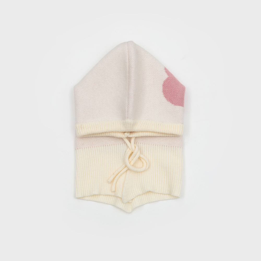 HEART BALACLAVA IVORY