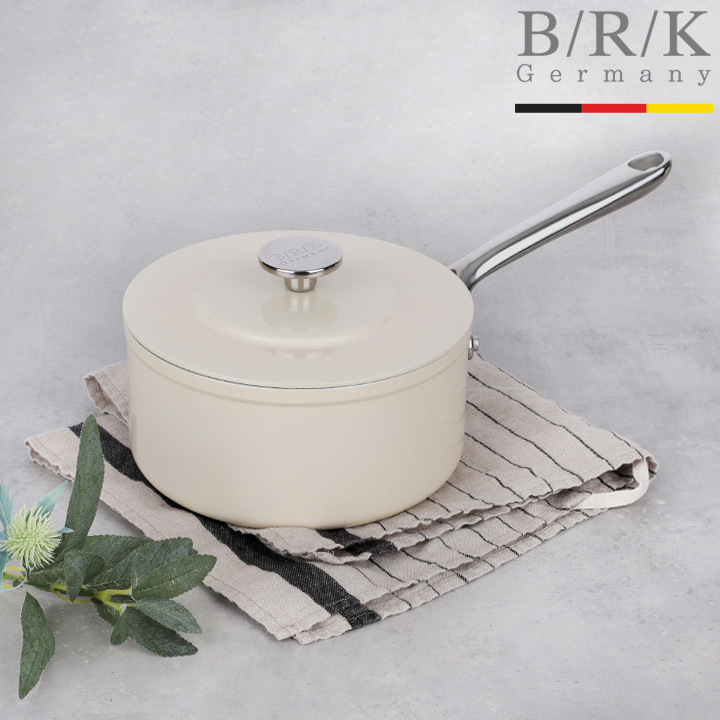 [BRK] 에볼루션 풀 인덕션 편수냄비 18cm (밀크)