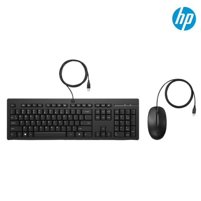 [정품]HP MK225 유선 데스크탑 키보드 마우스 세트 [한글][USB]