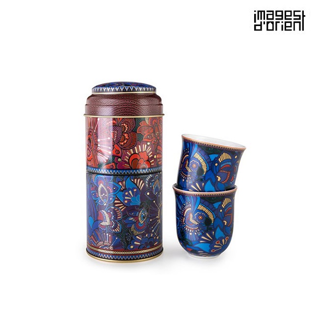 이미지 디 오리엔트 | 이미지디오리엔트 틴박스 찻잔 90ml 2p세트 (카슈미르) POR-902132 | 갤러리아몰