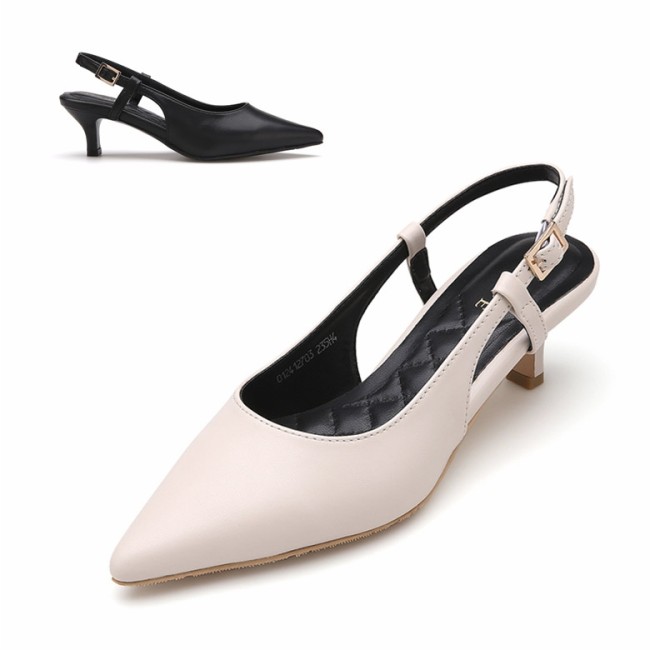 [미소페] 여성 베이직 슬링백힐 (5CM) 012412703 C-2B