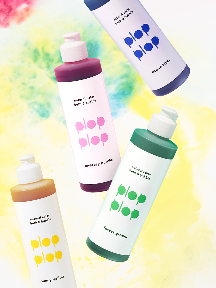 나띵프로젝트 플랍플랍 네추럴컬러 버블바스 230g 4종세트/유아 물감입욕제