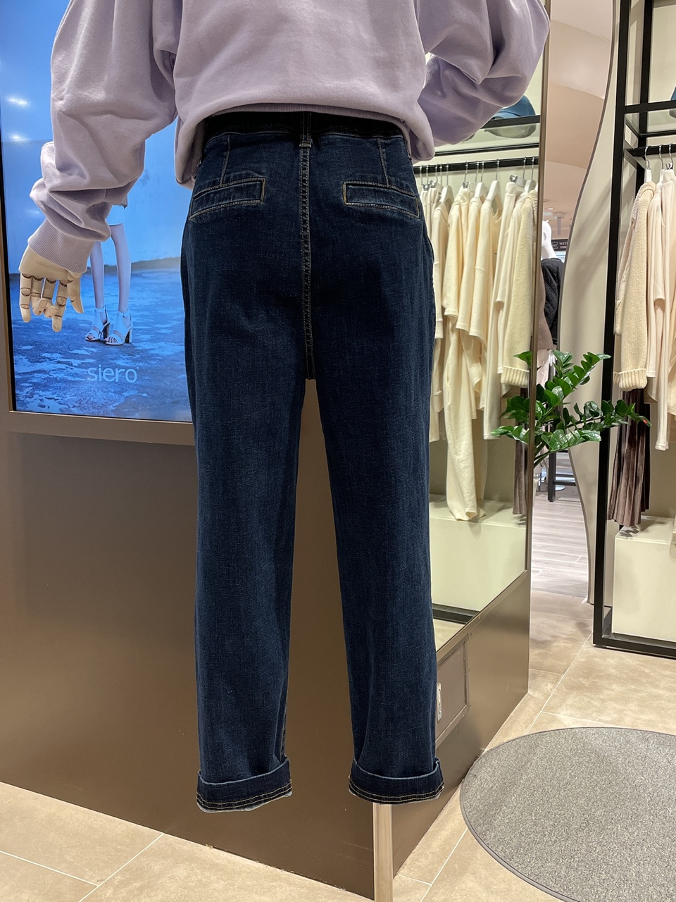 [21F/W]투턱 배기핏 기모 데님 팬츠(SH4DPF581)