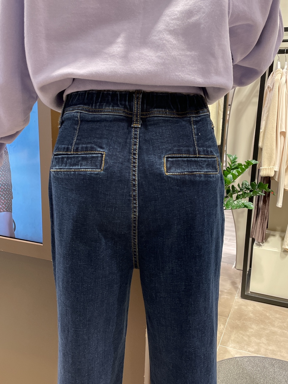 [21F/W]투턱 배기핏 기모 데님 팬츠(SH4DPF581)