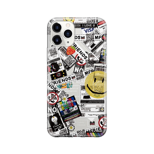 case_390_sticker pattern_Clear_iphone XR