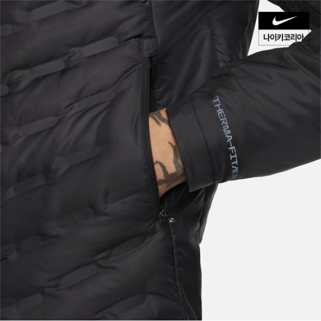 남성 나이키 써마 핏 ADV 리펠 에어로로프트 러닝 재킷 FB7557-010