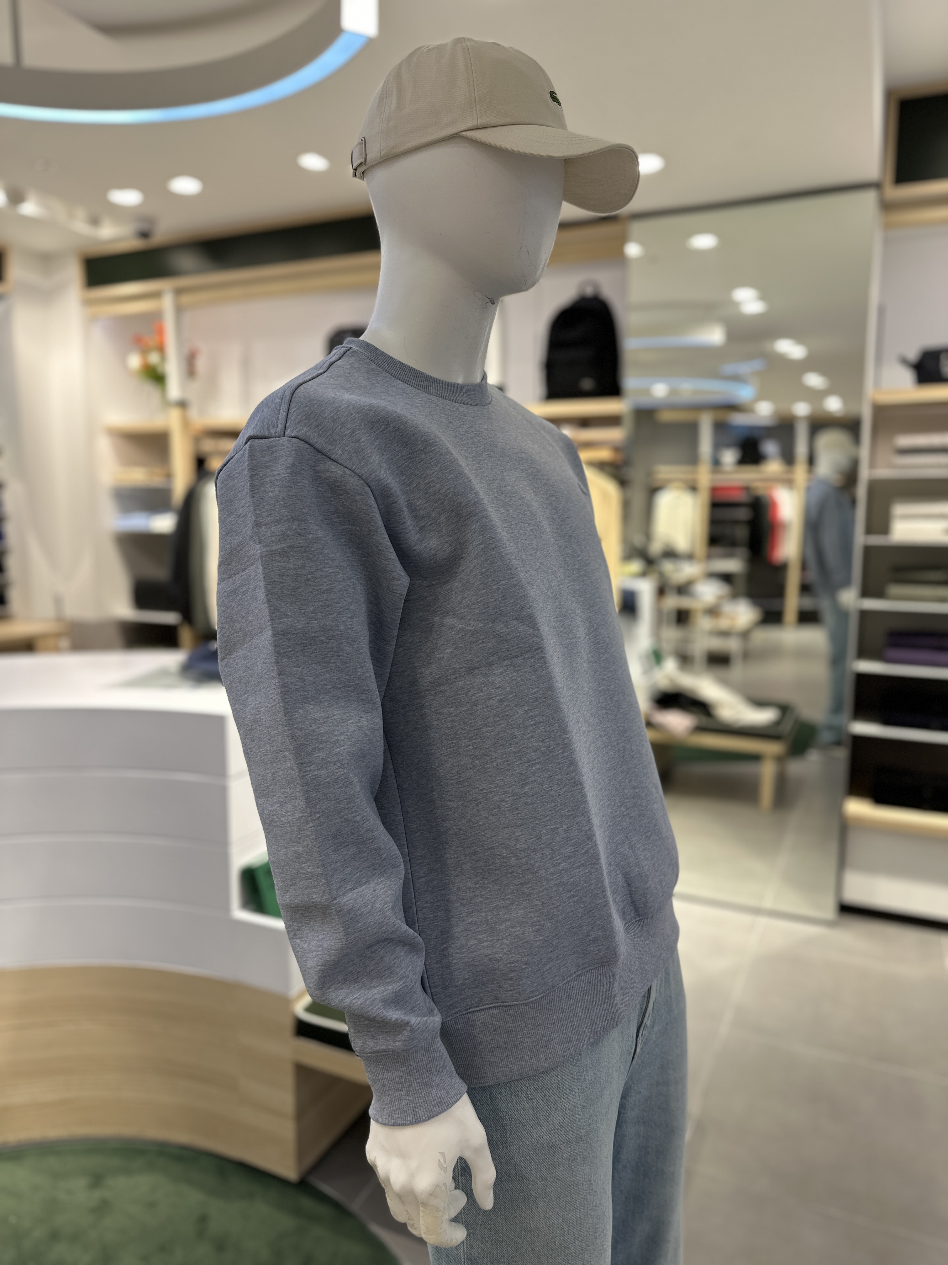 라코스테 남성 쿠션지 크루넥 스웻셔츠 SH070E-54N HBP