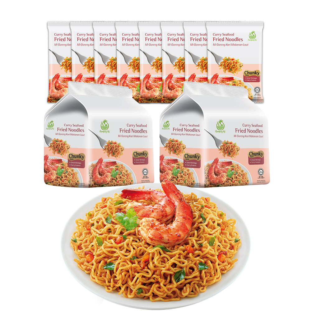 [깜퐁쿠] 커리 해산물 볶음면 미고랭(95g x 8봉지)