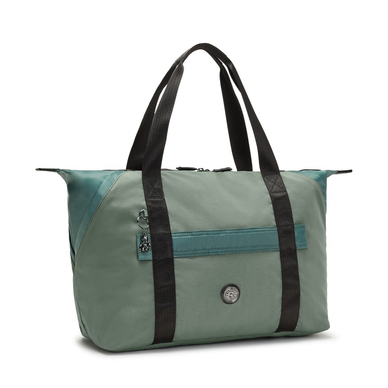 키플링 2박3일 여행 보스턴백 카키 아트 M 믹스 펀 그린 믹스 KMABR03 FNGN